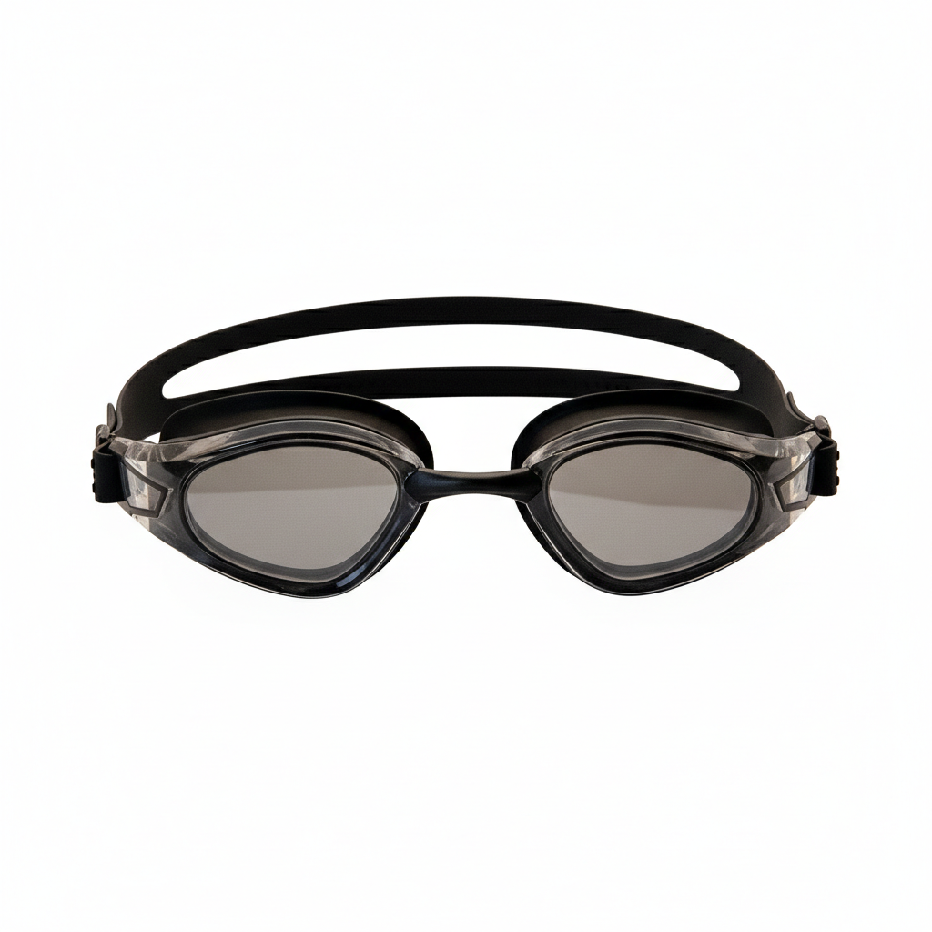 (Optical/Myopia) NanoClear™ Recon Optical Swim Goggles Smoke - (Black ...